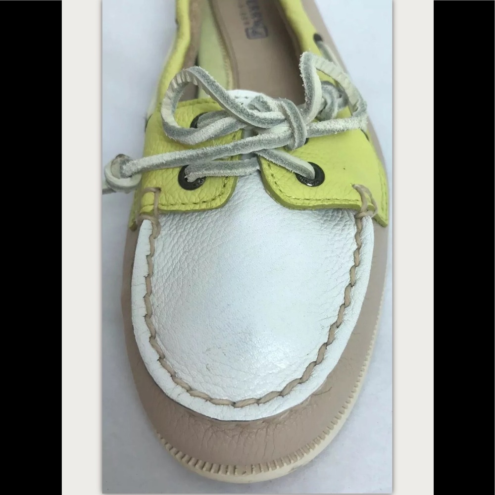 Sperry Top Siders Audrey Boat Leather Yellow Tan - Gem